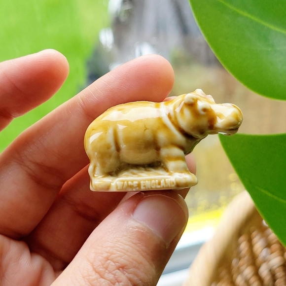 Art | Vintage Wade Whimsies Ceramic Hippo Figurine | Poshmark